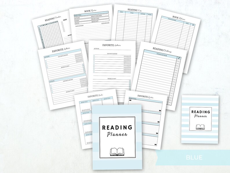 Reading Planner Printable Reading Journal Book Planner Reading - Etsy