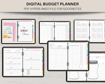 Digital Budget Planner Goodnotes Finance Tracker iPad Budget Tracker ...