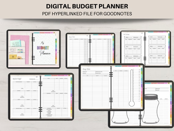 Digital Budget Planner Goodnotes Finance Planner Ipad Budget - Etsy