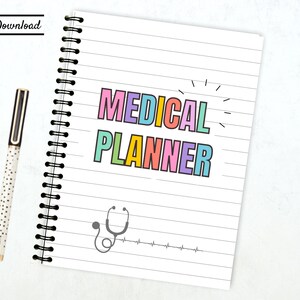 Medical Planner Health Care Binder Doctor Visits Planner Health Tracker ...