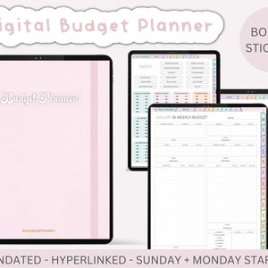 Digital Budget Planner Finance Tracker Goodnotes Budget - Etsy