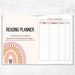 Reading Planner Printable Reading Journal Big Happy Planner Reading ...