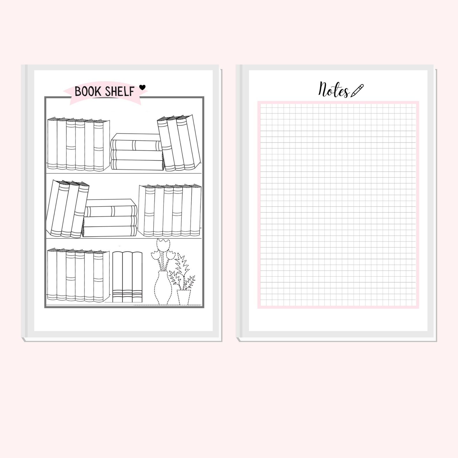 Reading Planner Printable Reading Journal Book Planner Reading - Etsy