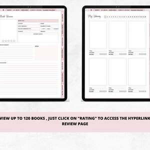 Digital Reading Journal, Reading Planner for Goodnotes, Notability ...