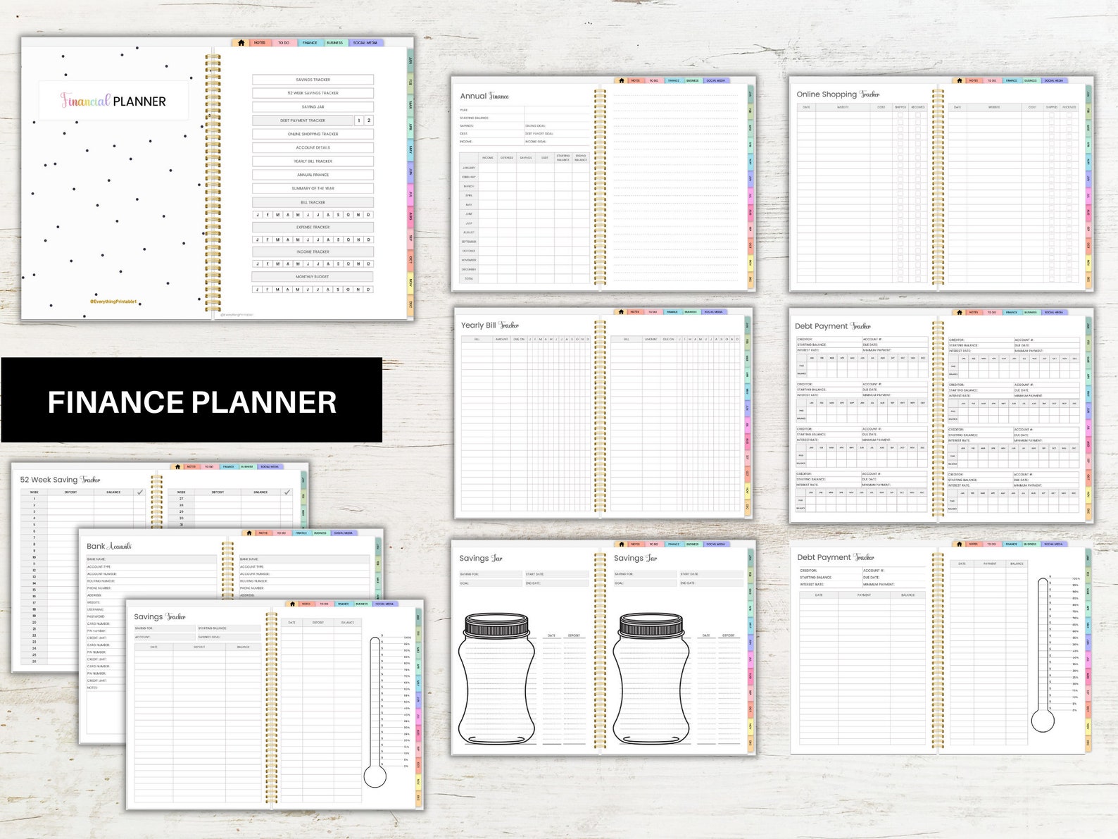 Digital Business Planner: Social Media & Finance Tracker (goodnotes ...