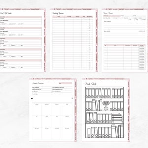 Digital Reading Journal, Reading Planner for Goodnotes, Notability ...