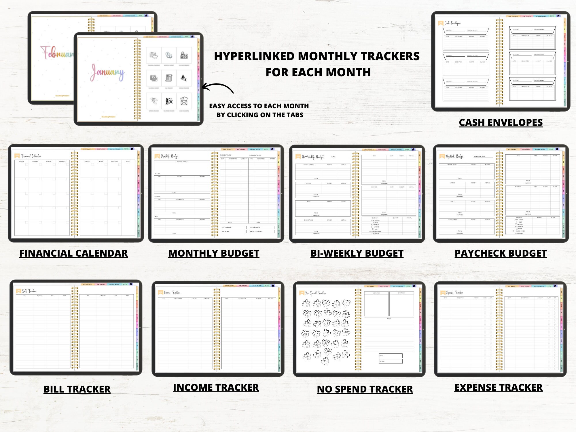 Digital Budget Planner: Goodnotes Finance Tracker (hyperlinked PDF) - Etsy