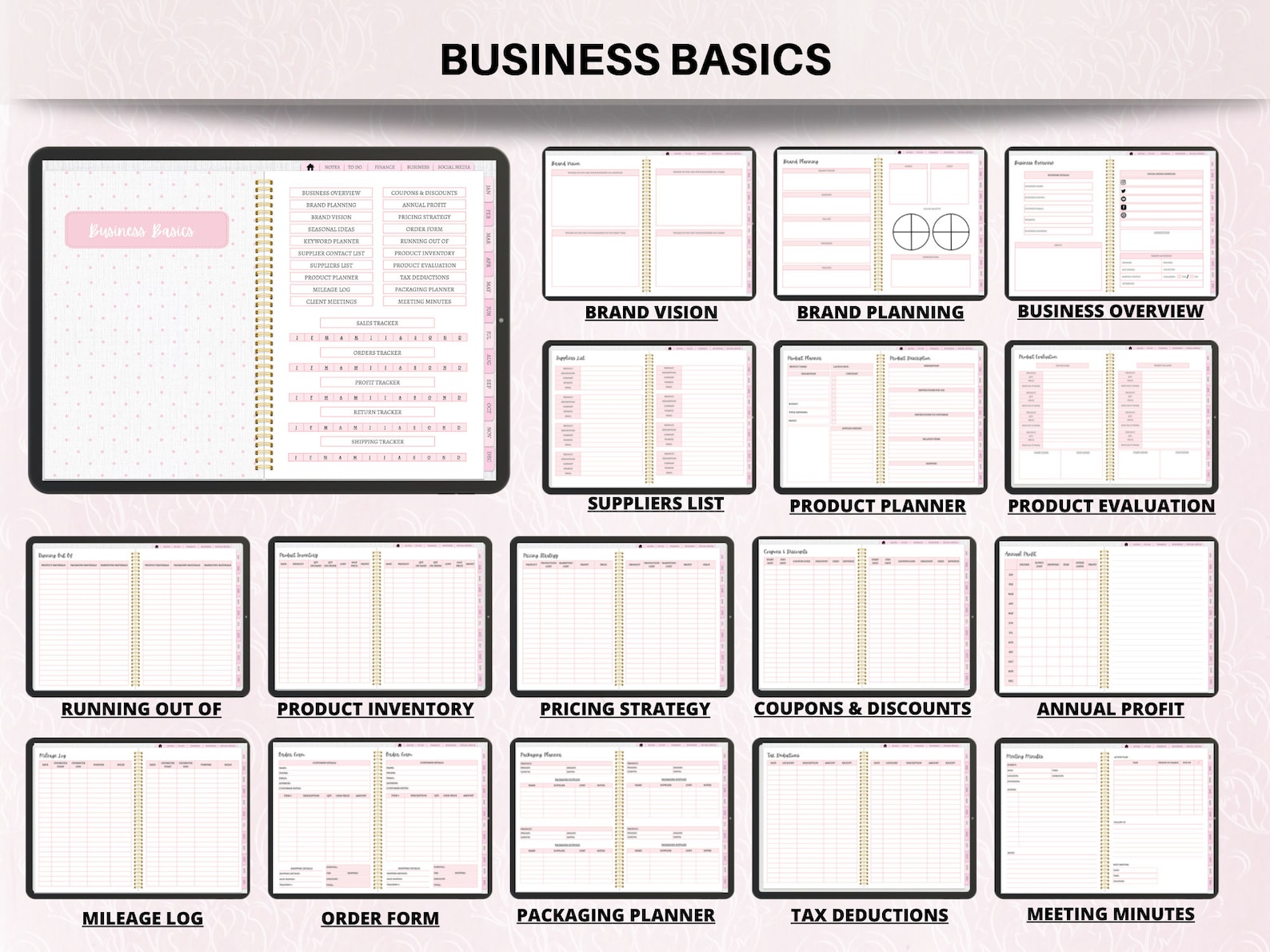 Digital Business Planner: Goodnotes & Notability Compatible (PDF ...