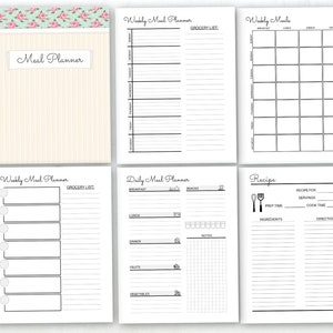 Meal Planner Daily Meal Planner Weekly Meal Planner Printable Grocery ...
