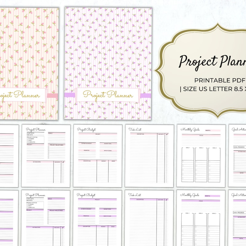 Project Planner Printable - Etsy