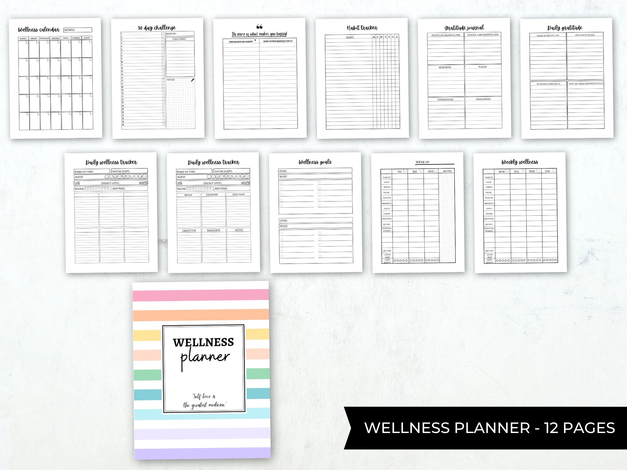 Printable life planner big happy planner pages ultimate | Etsy