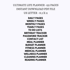 Ultimate Life Planner Bundle: Daily, Weekly, Monthly (PDF) - Etsy