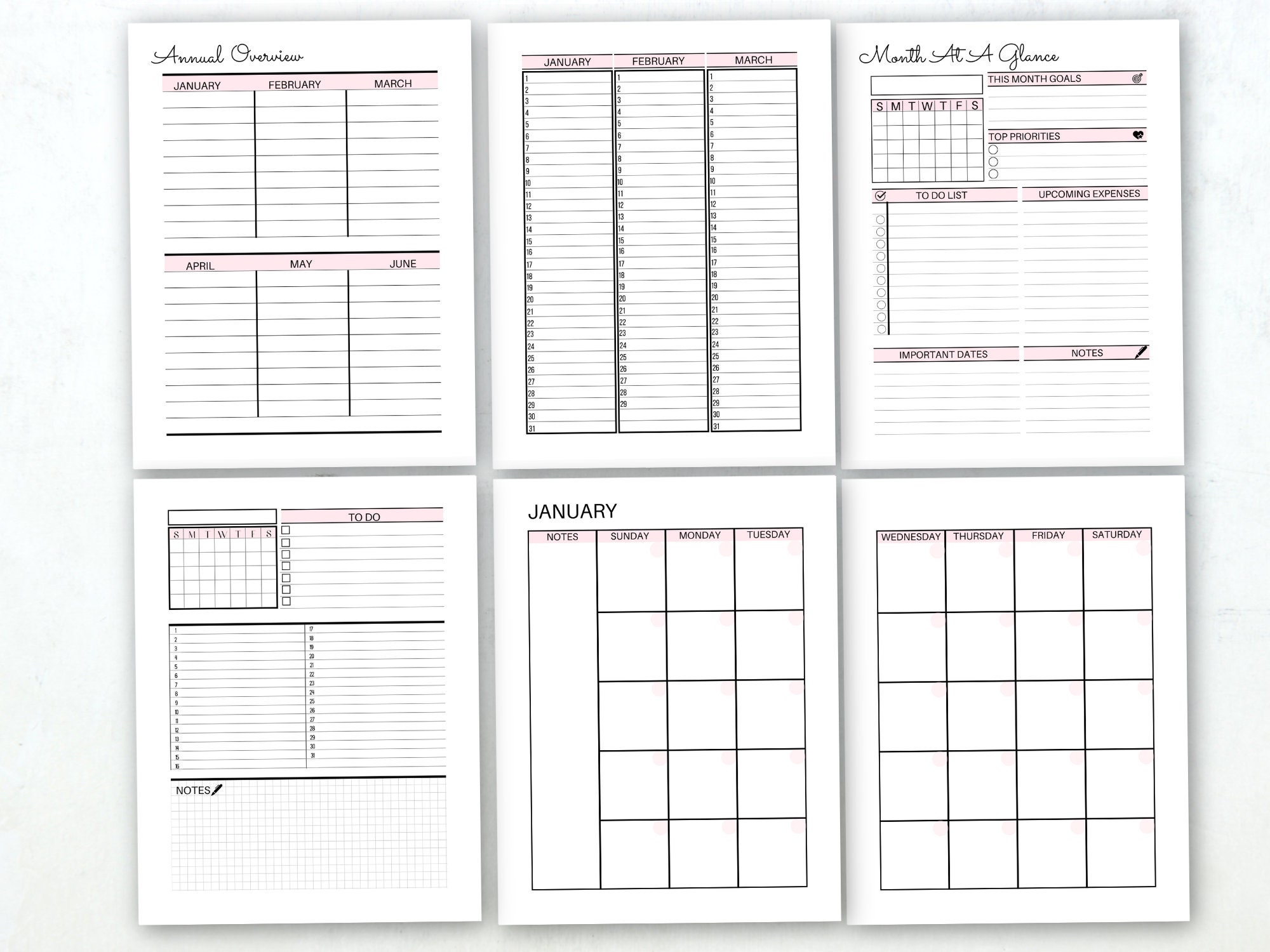 Planner Essentials Printable Daily Planner Weekly Planner | Etsy