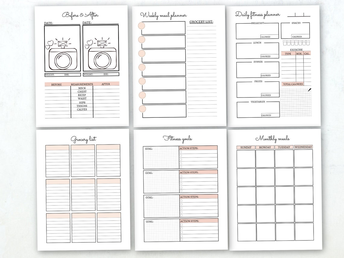 Weight Loss Journal Printable Weight Loss Tracker Pounds Lost Etsy weight-loss-journal-printable-weight-loss-tracker-pounds-lost-etsy