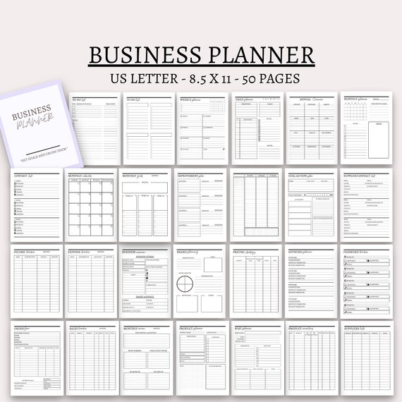 Business Planner Small Business Planner Online Business - Etsy