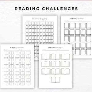 Reading Planner Printable Reading Journal Book Tracker Reading Log Book ...