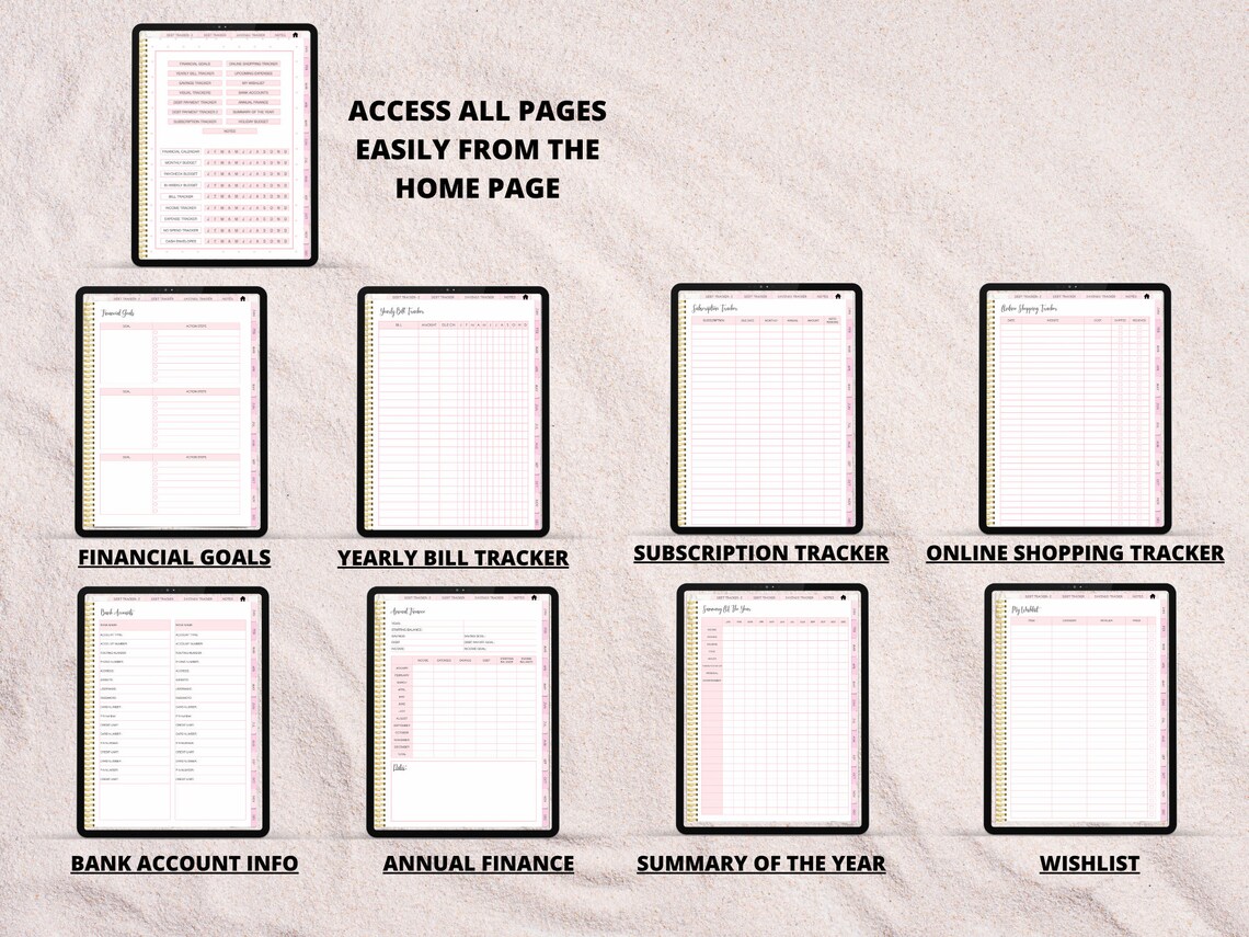 Digital Budget Planner Goodnotes Finance Planner Ipad Budget - Etsy
