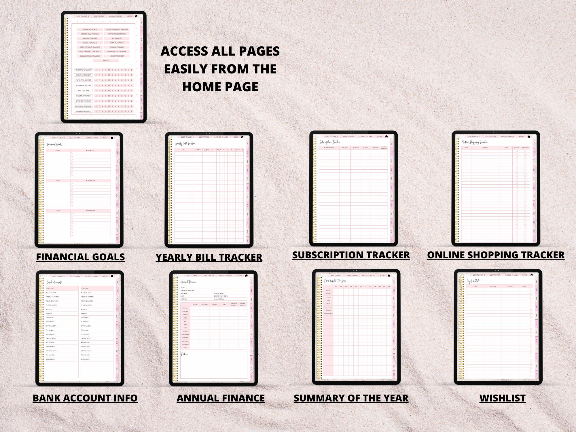 Digital Budget Planner Goodnotes Finance Planner Ipad Budget - Etsy