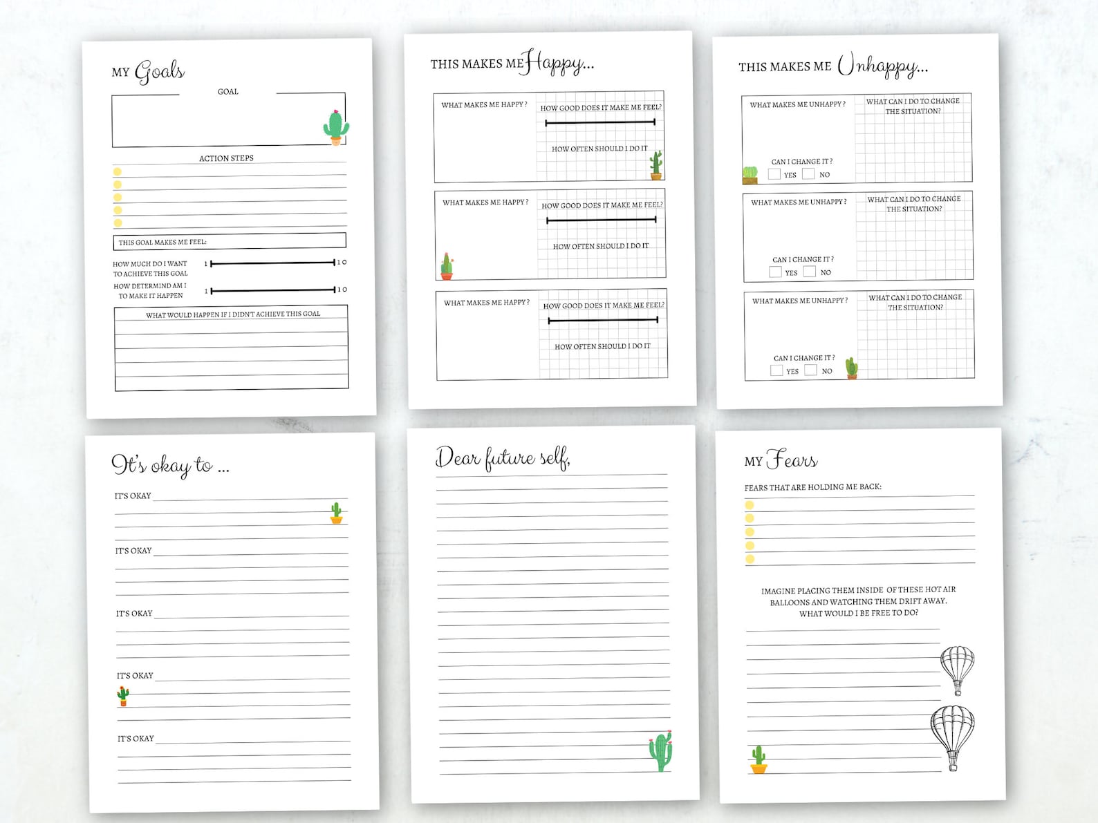Self Care Planner Self Care Journal Wellness Planner Printable ...