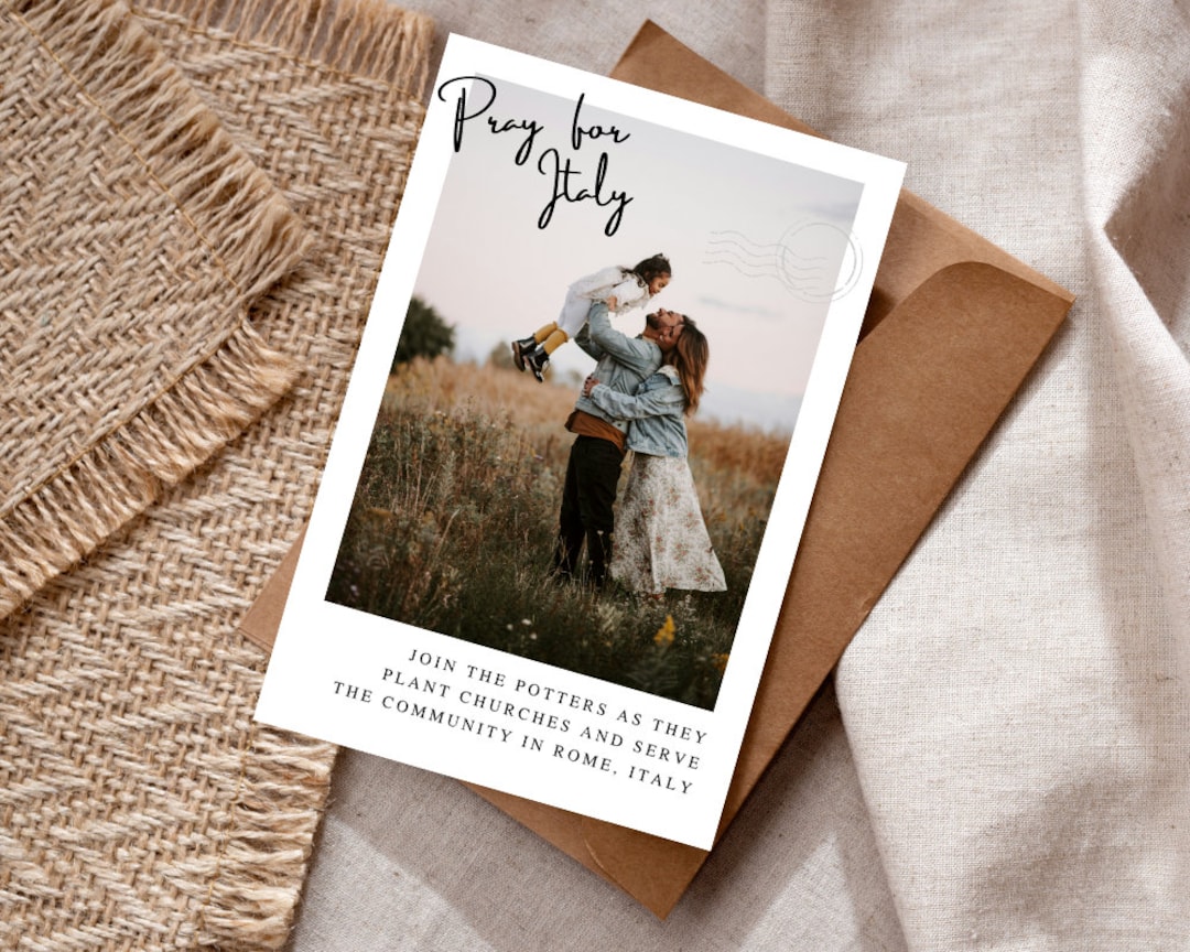 Missionary Support Card Template | 4x6 Prayer Card Template | Canva ...