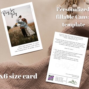 Missionary Printable Pack | Support Card & Pledge Card Templates | 4x6 ...