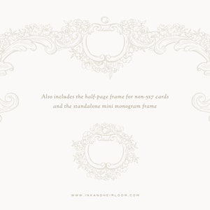 Hand-illustrated Floral Page Frames - Wedding Stationery - Etsy