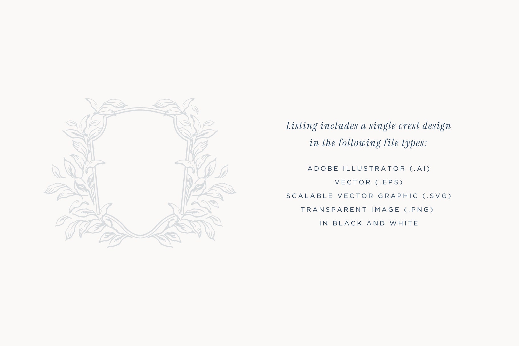 Nina | Hand-illustrated Botanical Wedding Crest - Etsy