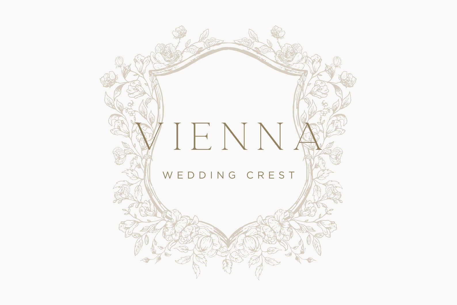 Vienna Vintage Style Engraved Wedding Crest - Etsy