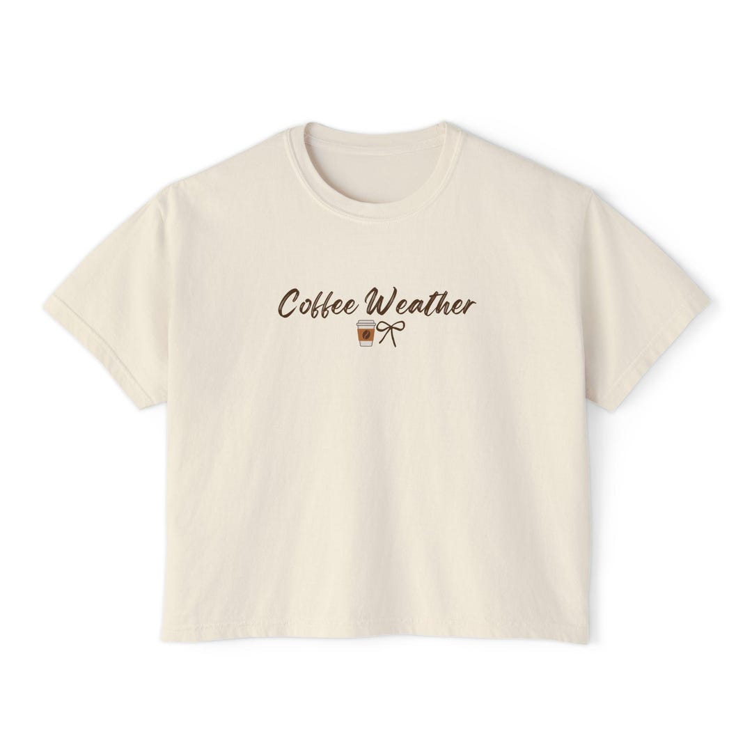 Coffee Weather Tee | Cozy Coffee Cup Design - Etsy