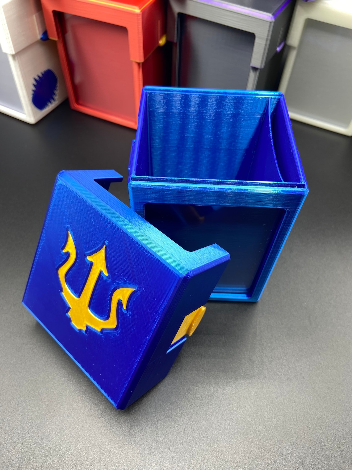 Trident exposed Commander Deck Box | Etsy