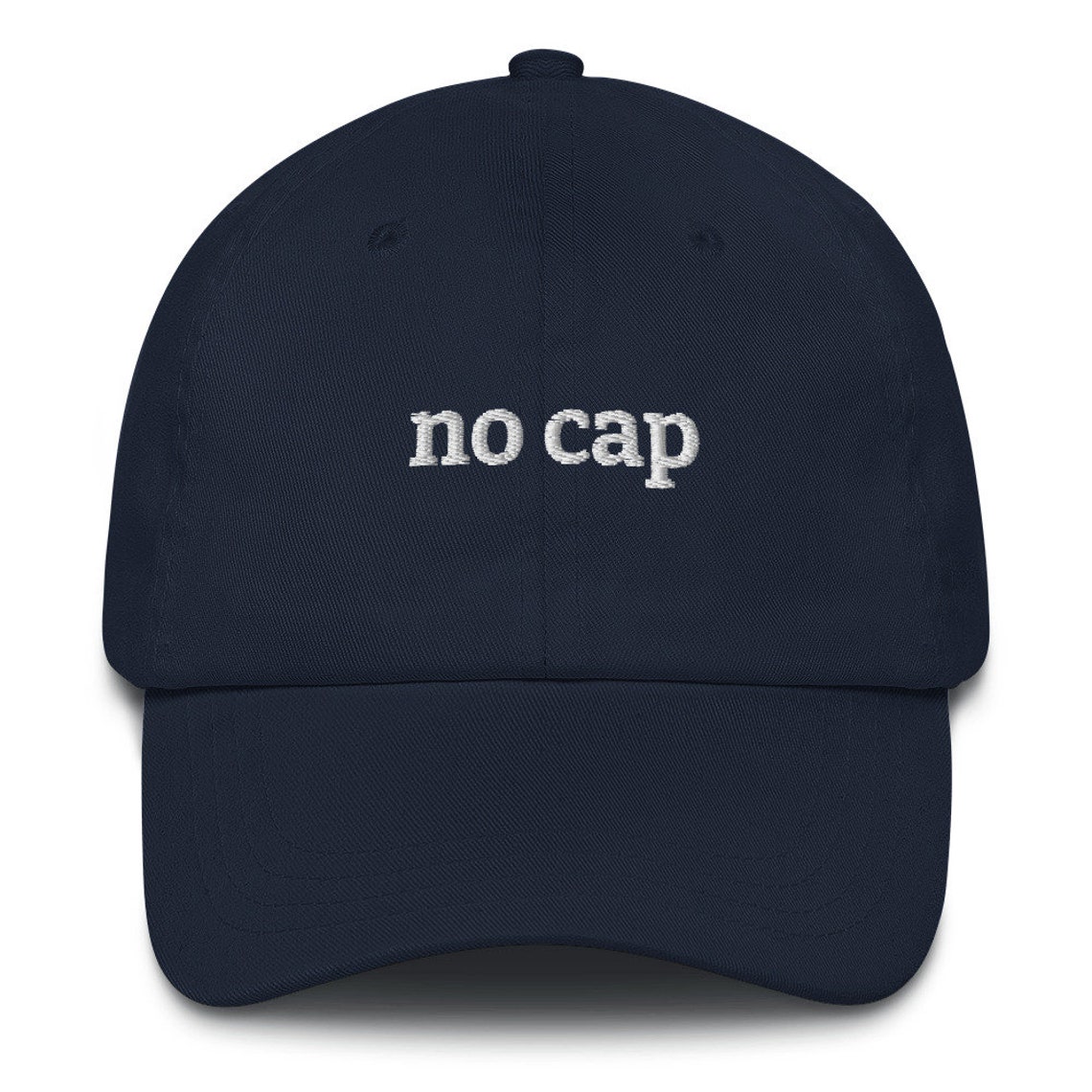 No Cap Adjustable Dad Hat | Low Profile | Antique Buckle | Chino Cotton ...