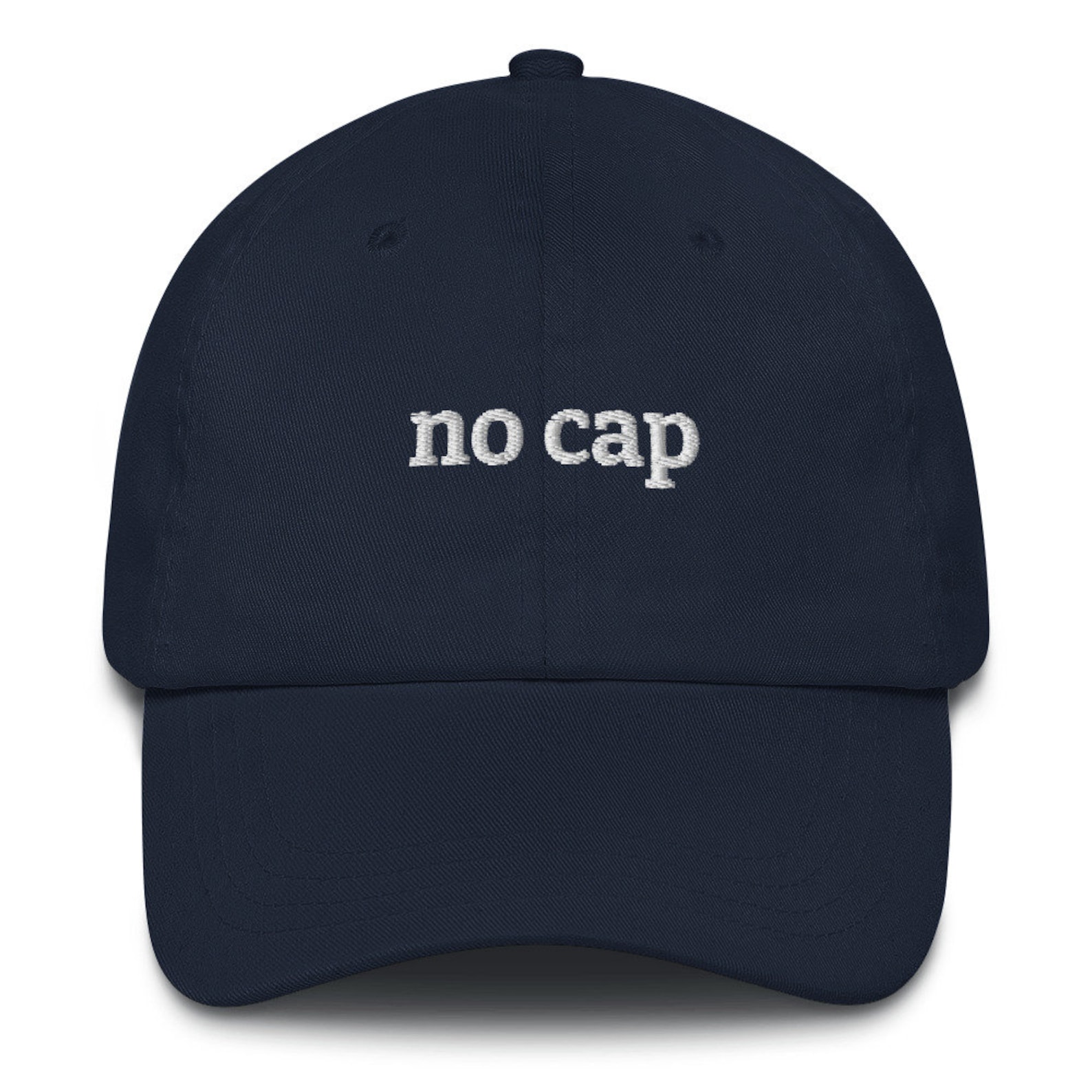No Cap Adjustable Dad Hat | Low Profile | Antique Buckle | Chino Cotton ...