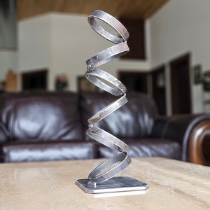 Floating Rings Abstract Steel Center Piece - Etsy