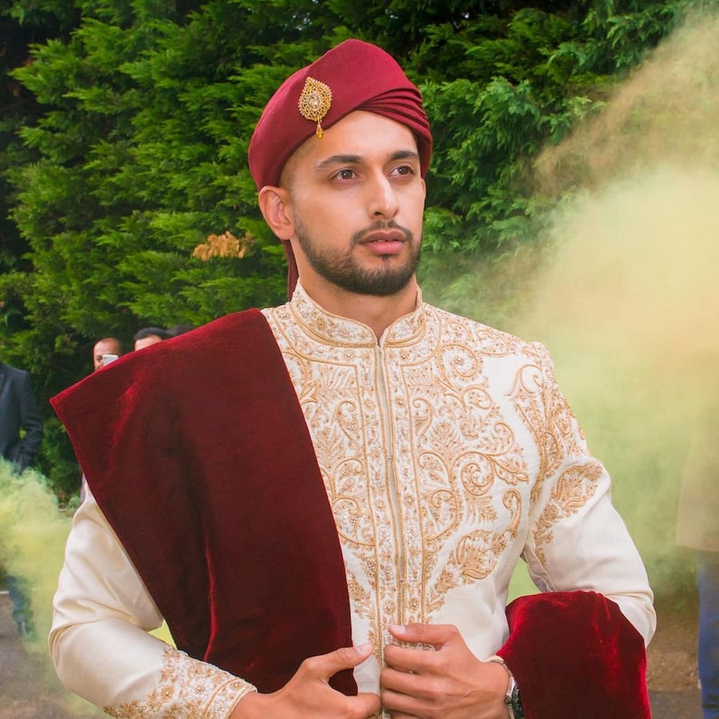 Indian Turban for Men, Groom, Pagri Fagri Safa for Bengali Pakistani ...