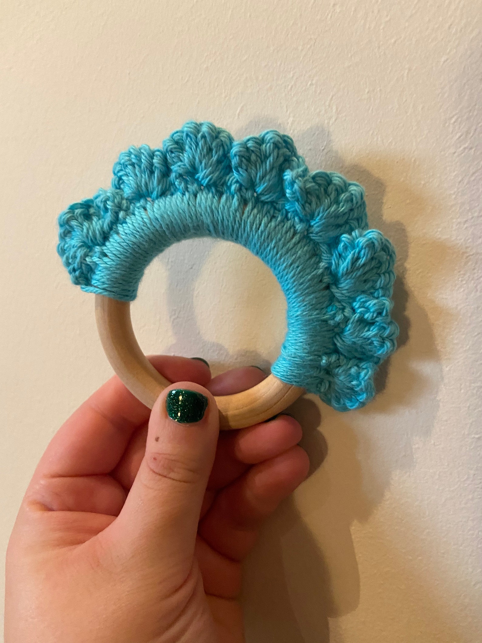 Dents au crochet de dentelle Bleu vif | Etsy