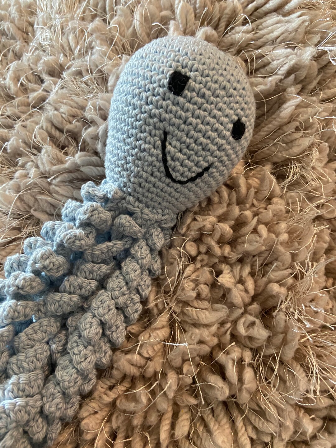 Light Blue Crochet Octopus - Etsy
