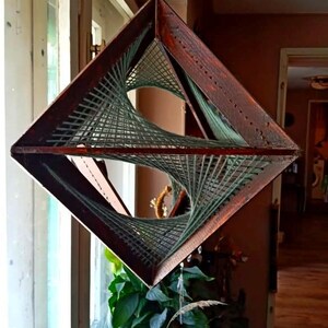 String Art 3D Octahedron Sacred Geometry Platonic Solids - Etsy