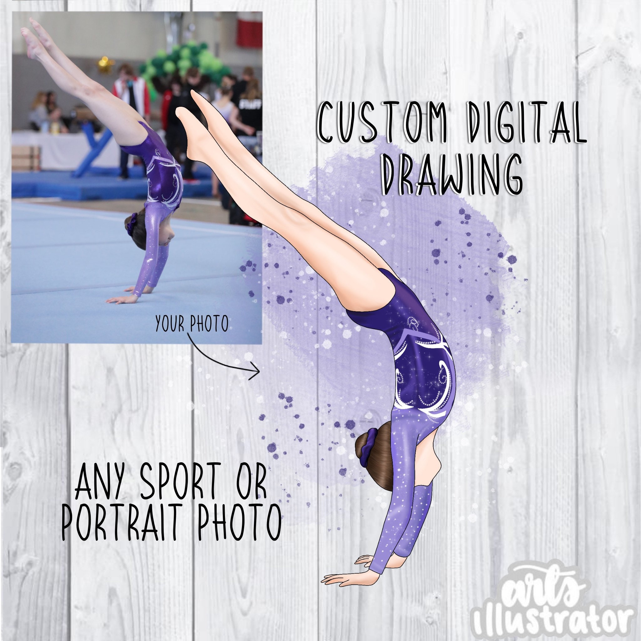 Digital Drawing Custom Sports Drawing custom Drawing Sports Drawing ...