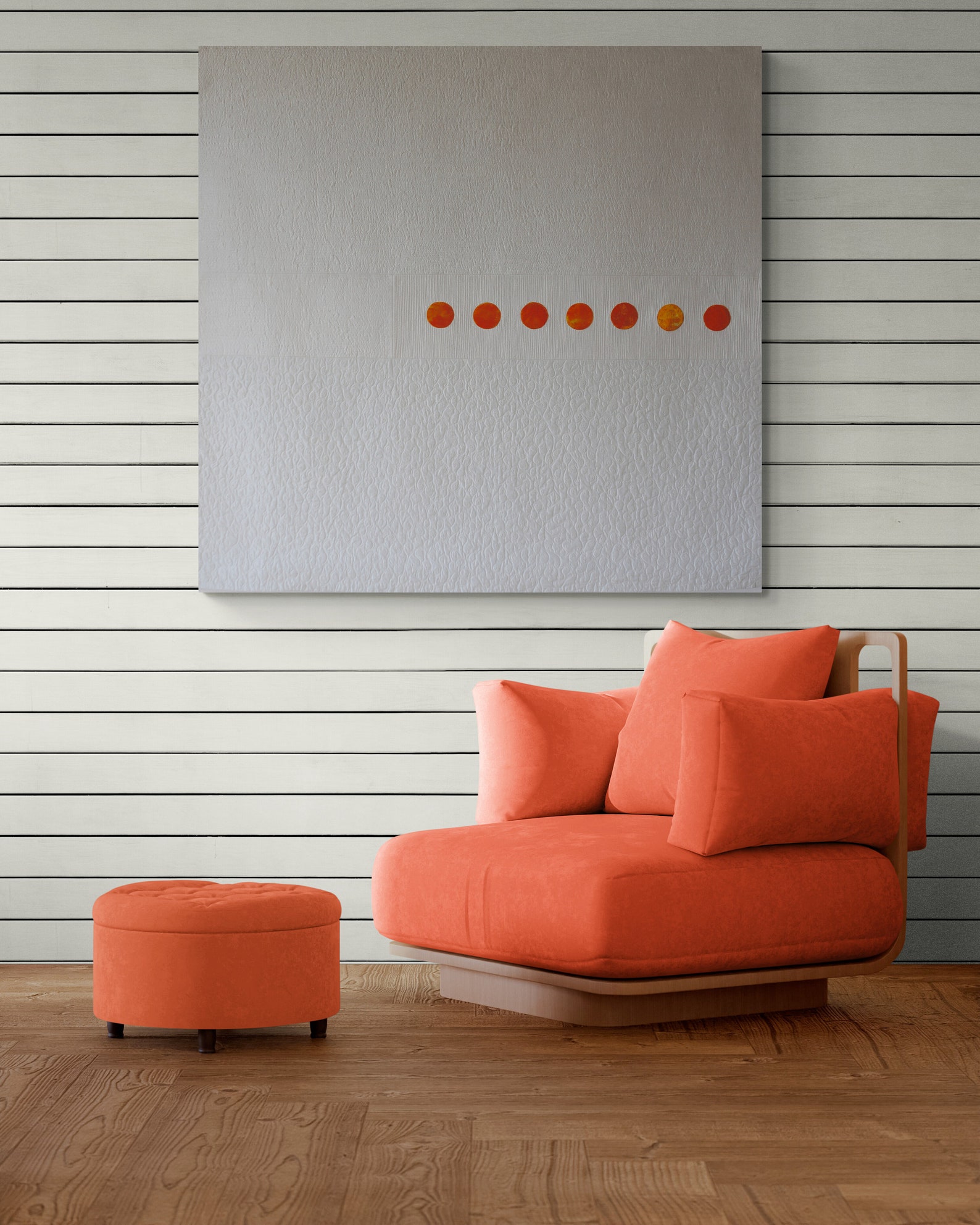 Japandi White Minimalist Quilt Wall Art, Scandinavian Monochrome ...