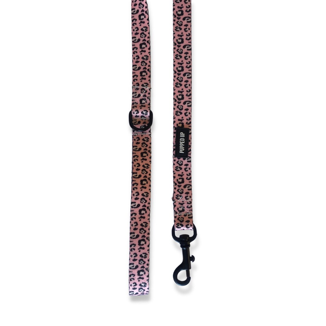 Dog Lead Pink Leopard Print Cute Dog Lead Dog Accessories Pink Dog ...