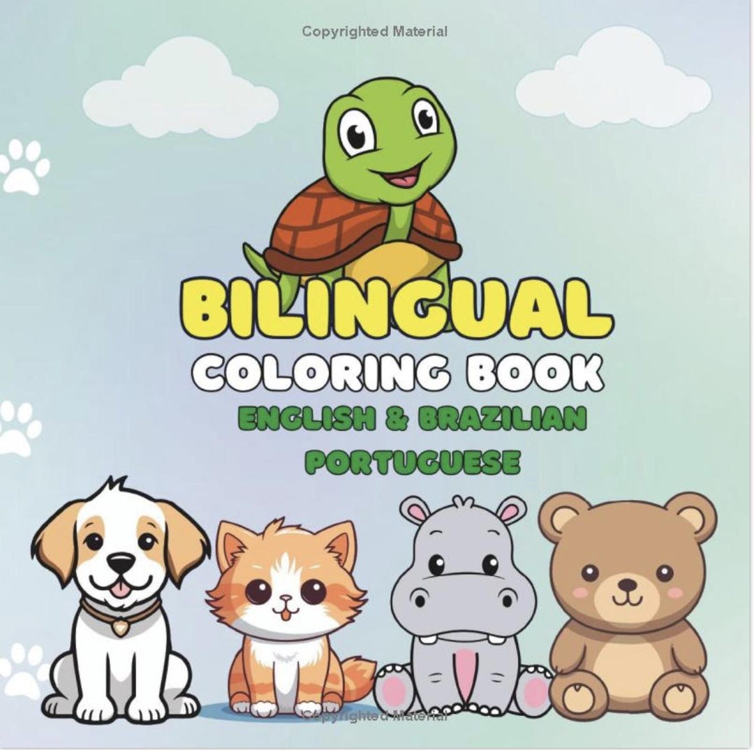 Bilingual Coloring Book - English & Portuguese Learning Fun for Kids ...