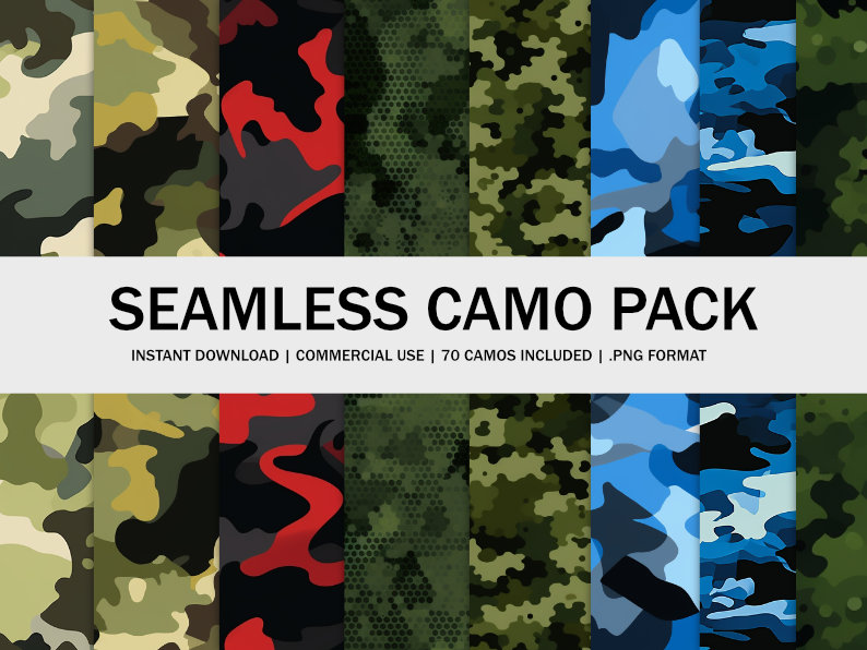 70 Seamless Camo Textures - Etsy