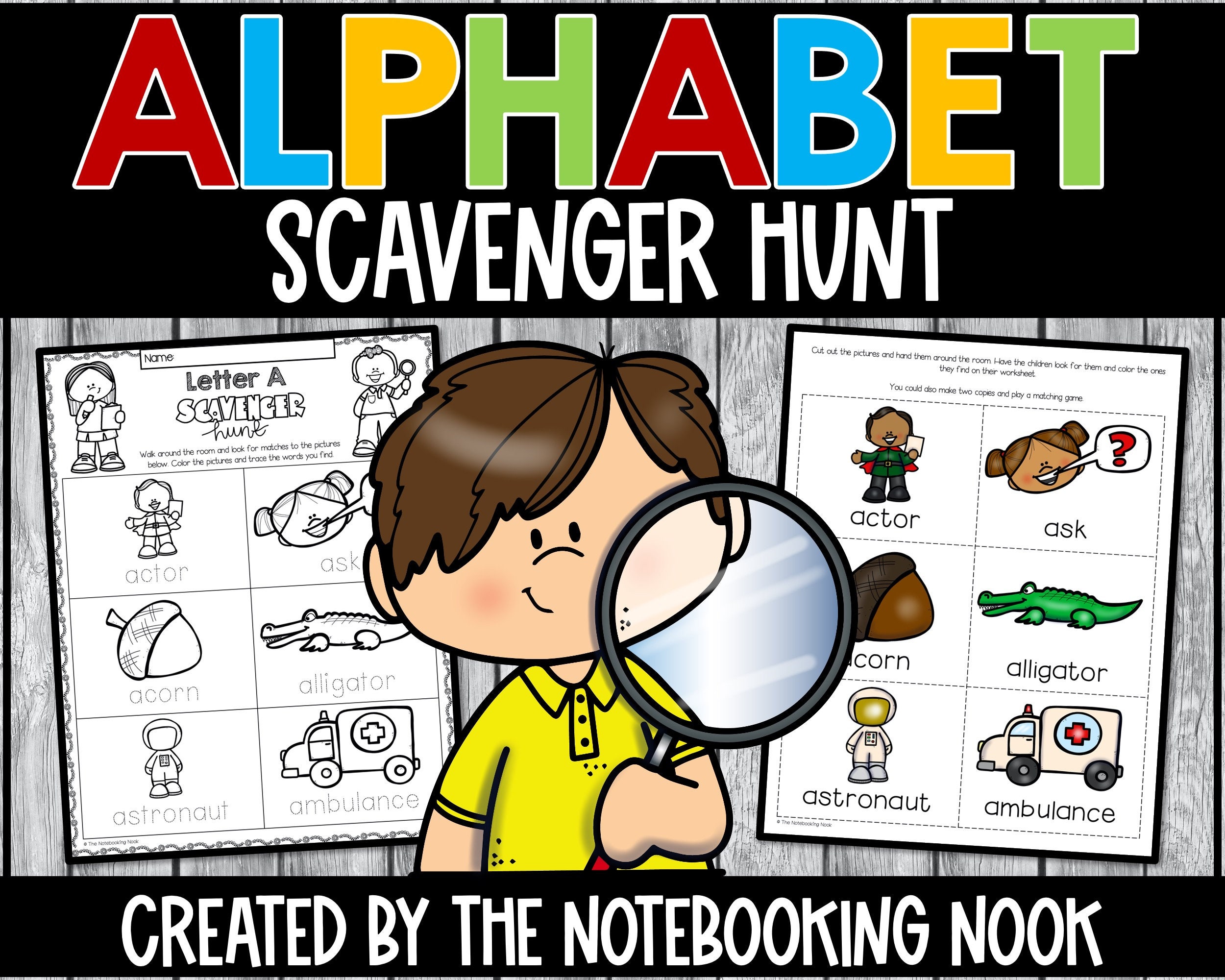 Alphabet Scavenger Hunts - Etsy