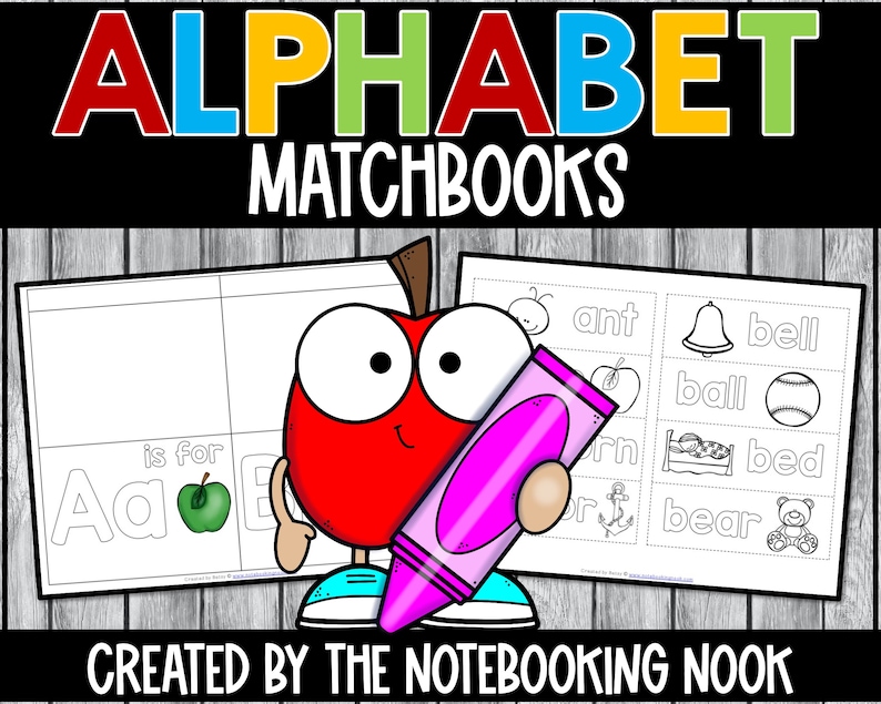 Alphabet Matchbooks Interactive Activity - Etsy