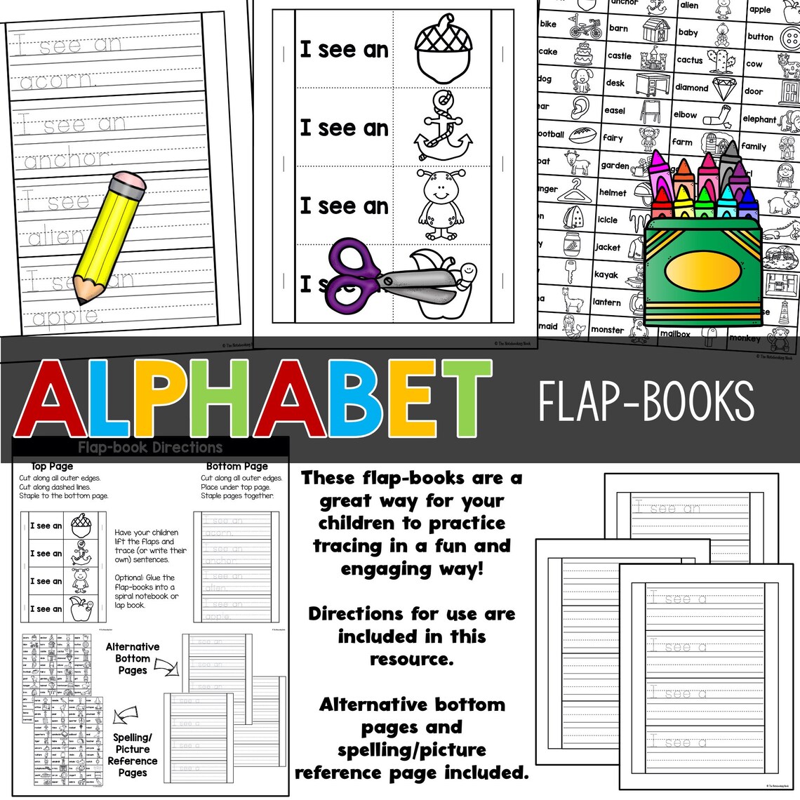 Alphabet Flapbooks - Etsy