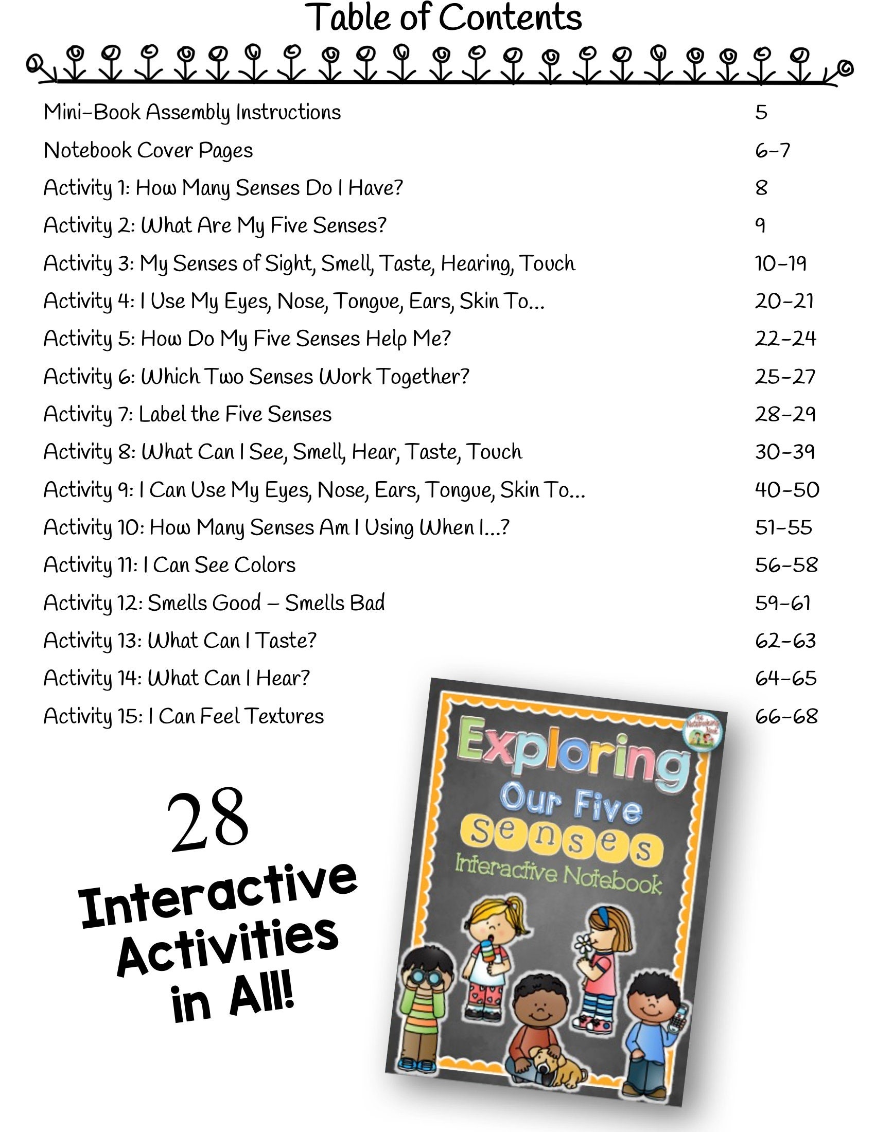 Exploring Our Five Senses With Bonus FREE Posters - Etsy