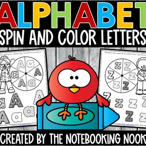 Alphabet Spin and Color - Etsy
