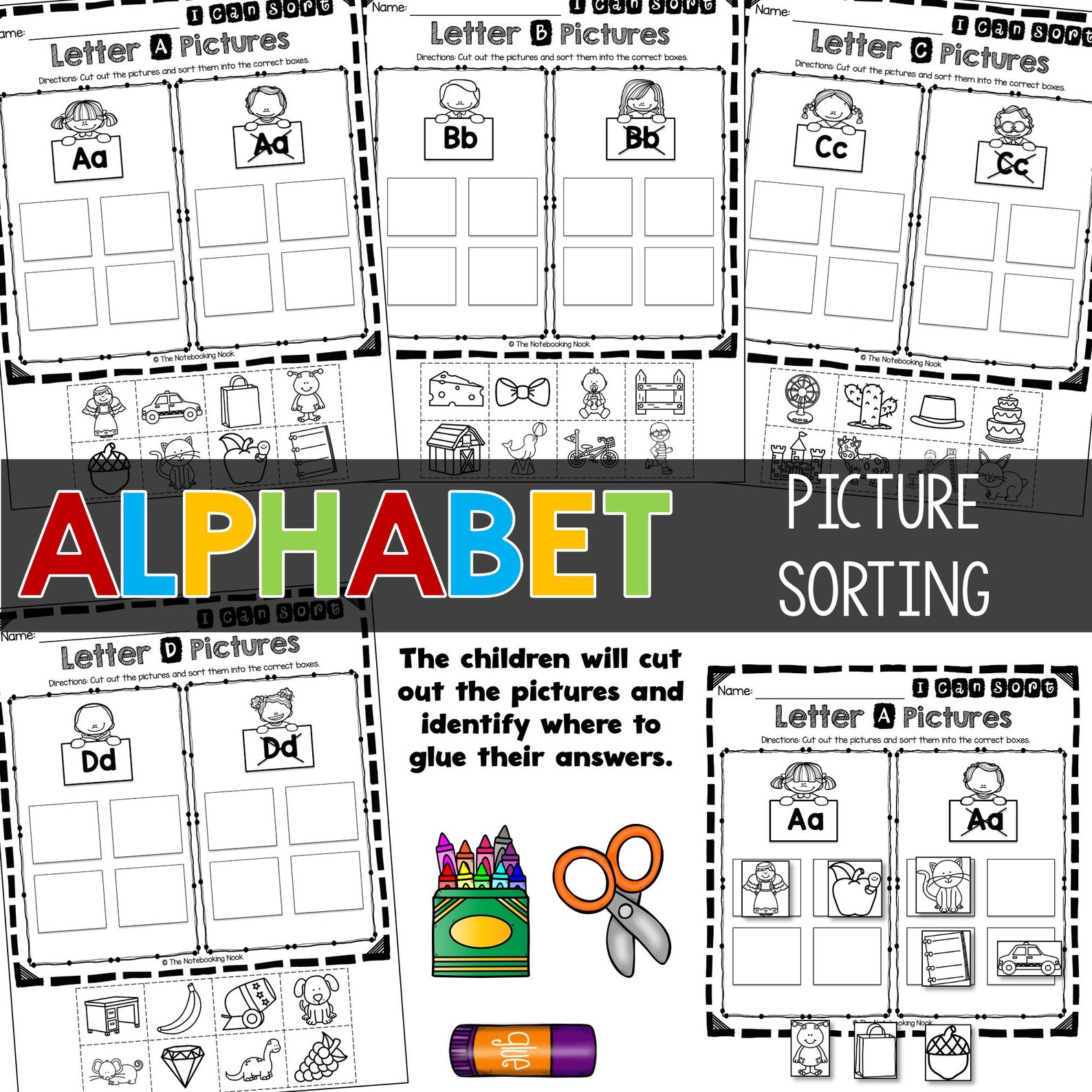 Alphabet Picture Sorting - Etsy