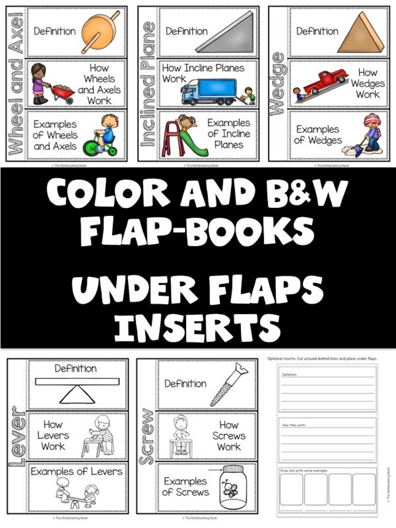 Simple Machines Flap-books - Etsy
