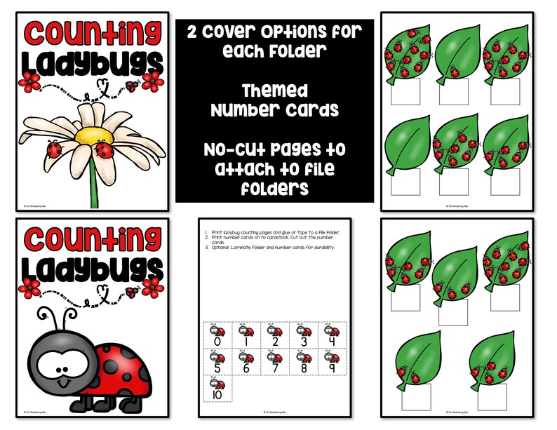 15 Counting File Folder Activities Numbers 0-10 - Etsy